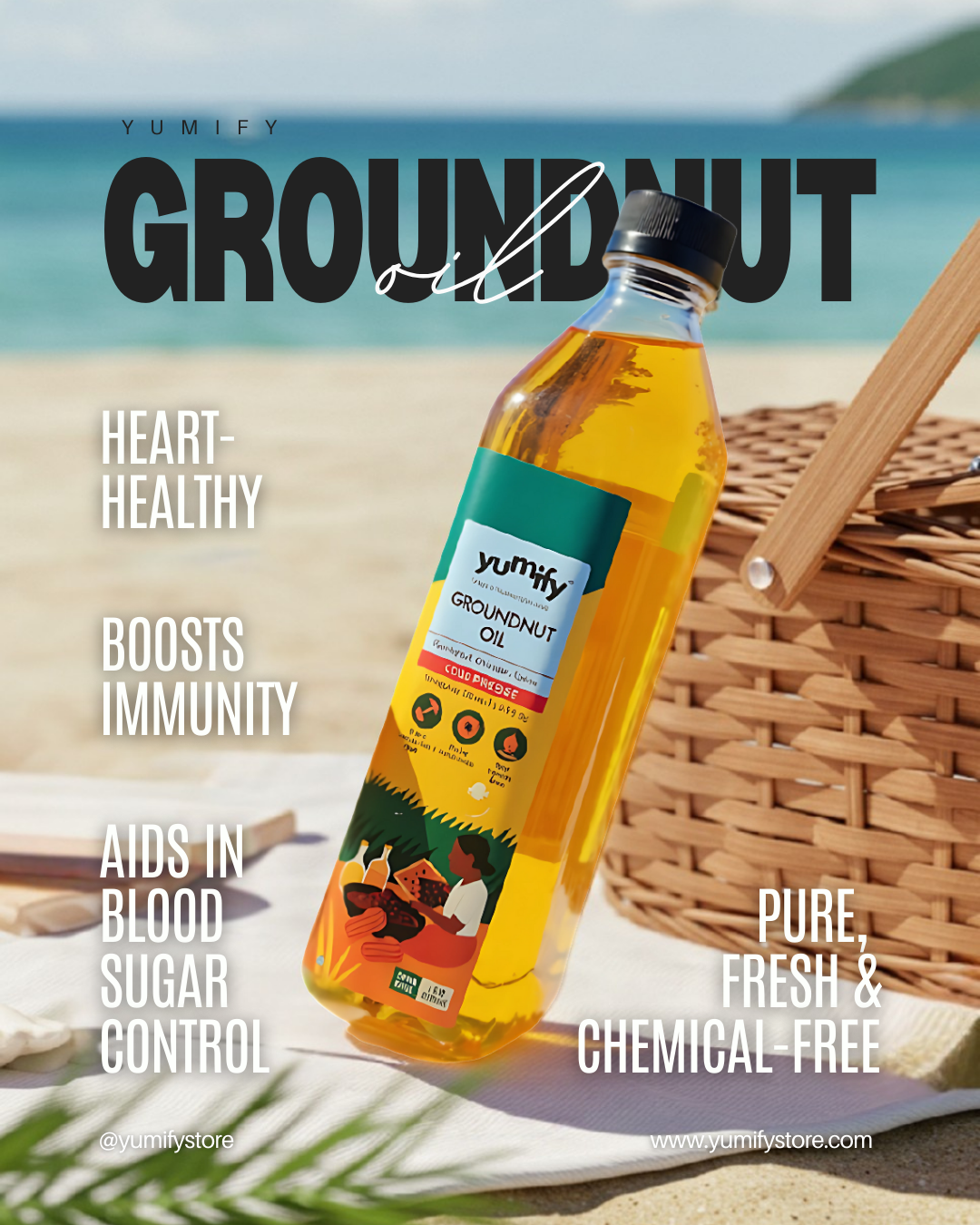 Cold Pressed Groundnut Oil – Yumify Store